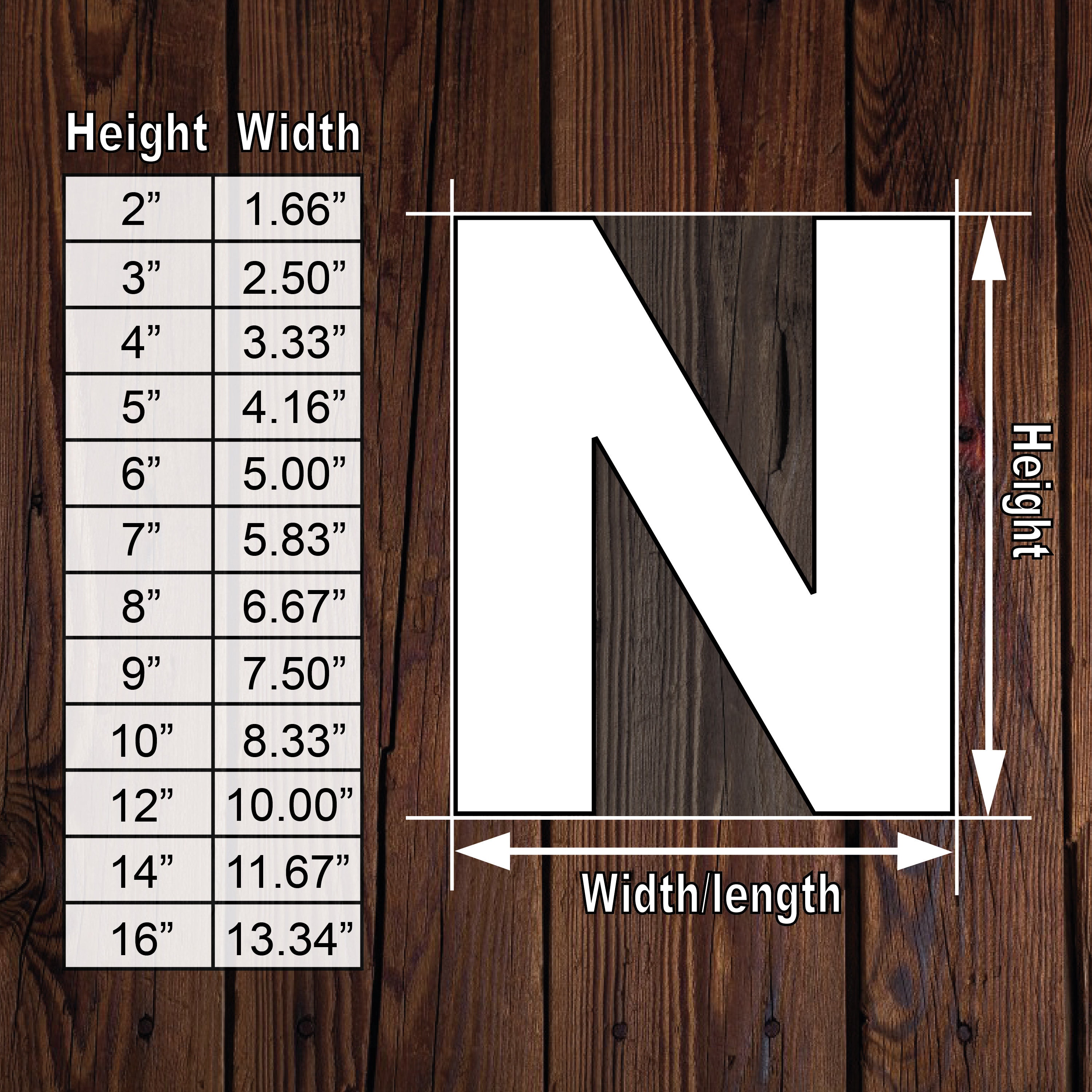 N Letter Unfinished Laser Cut Shape - Etsy