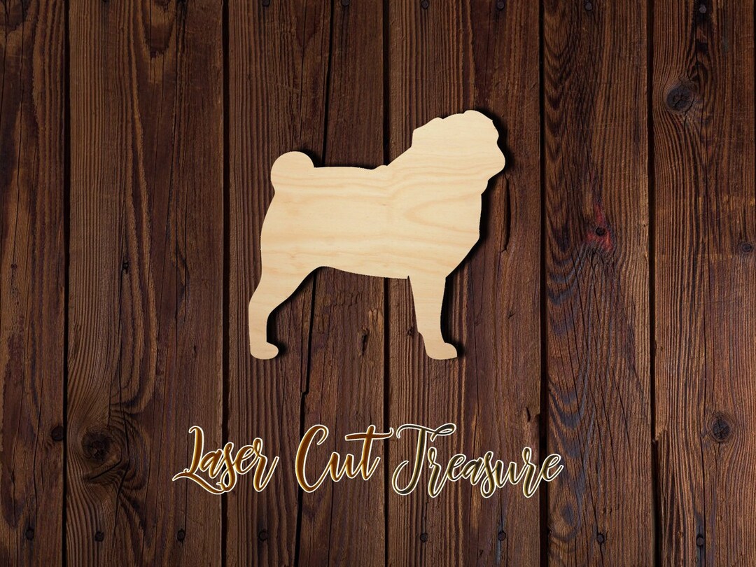 Dog Shape - Unfinished Laser Cut Wood Shape - 1/8" Baltic Birch Plywood ...
