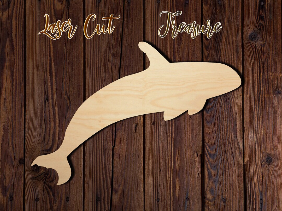 Orca Unfinished Laser Cut Wood Shape - Etsy