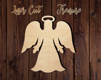 Christmas Tree Angel Laser Cut Out Unfinished Wood Shape Craft - Etsy