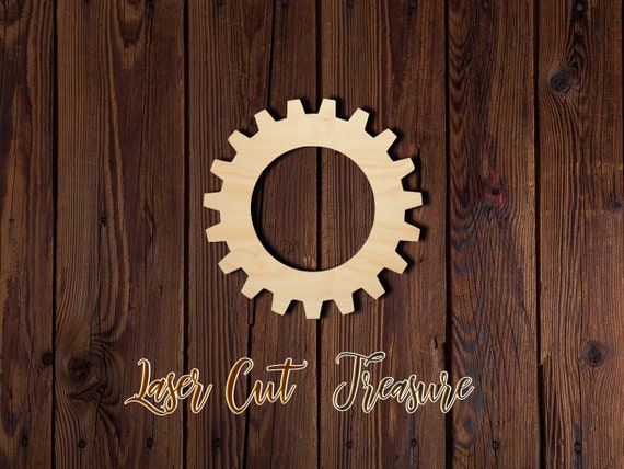 Gear Unfinished Laser Cut Shape | Etsy
