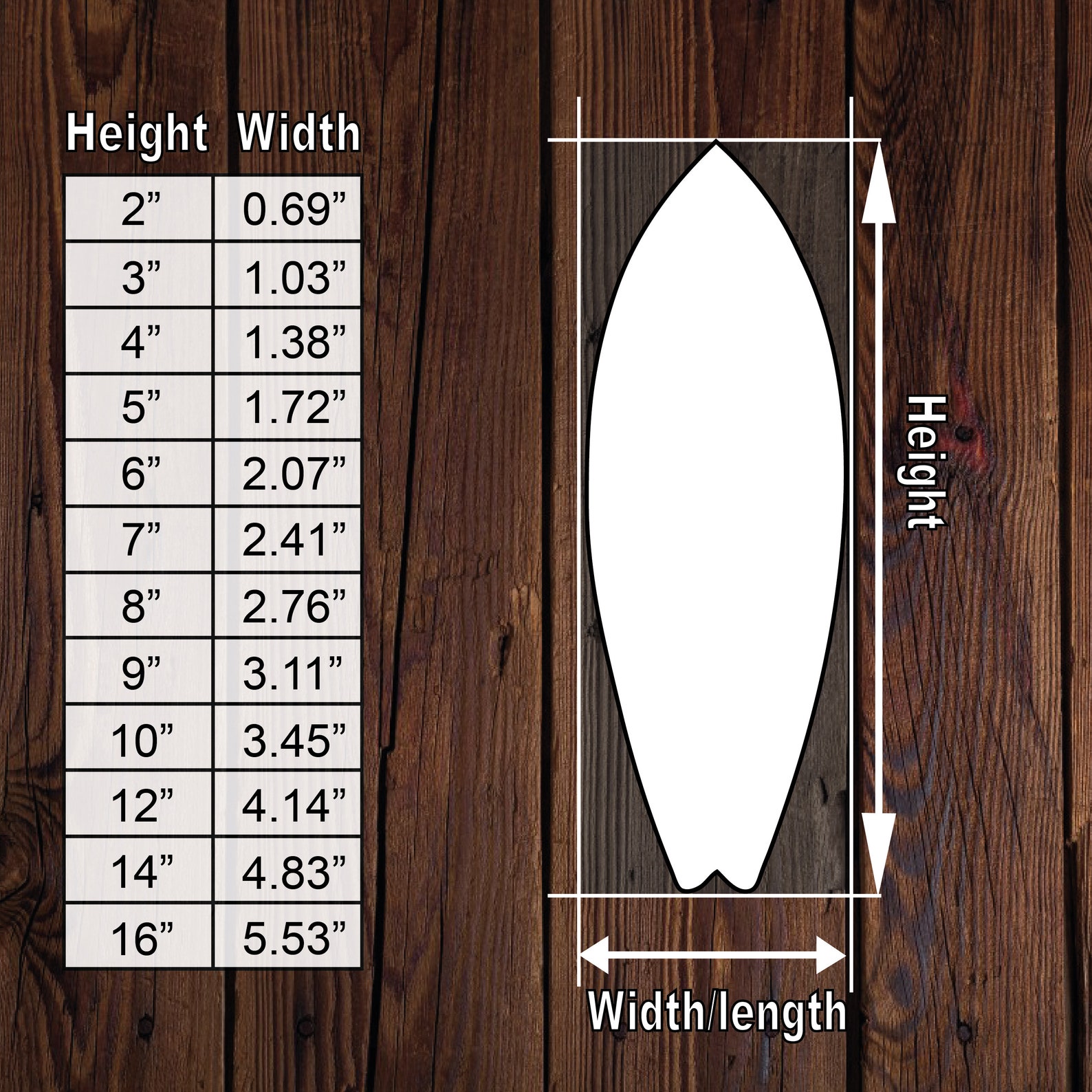 Surf Board Shape Unfinished Laser Cut Shape - Etsy