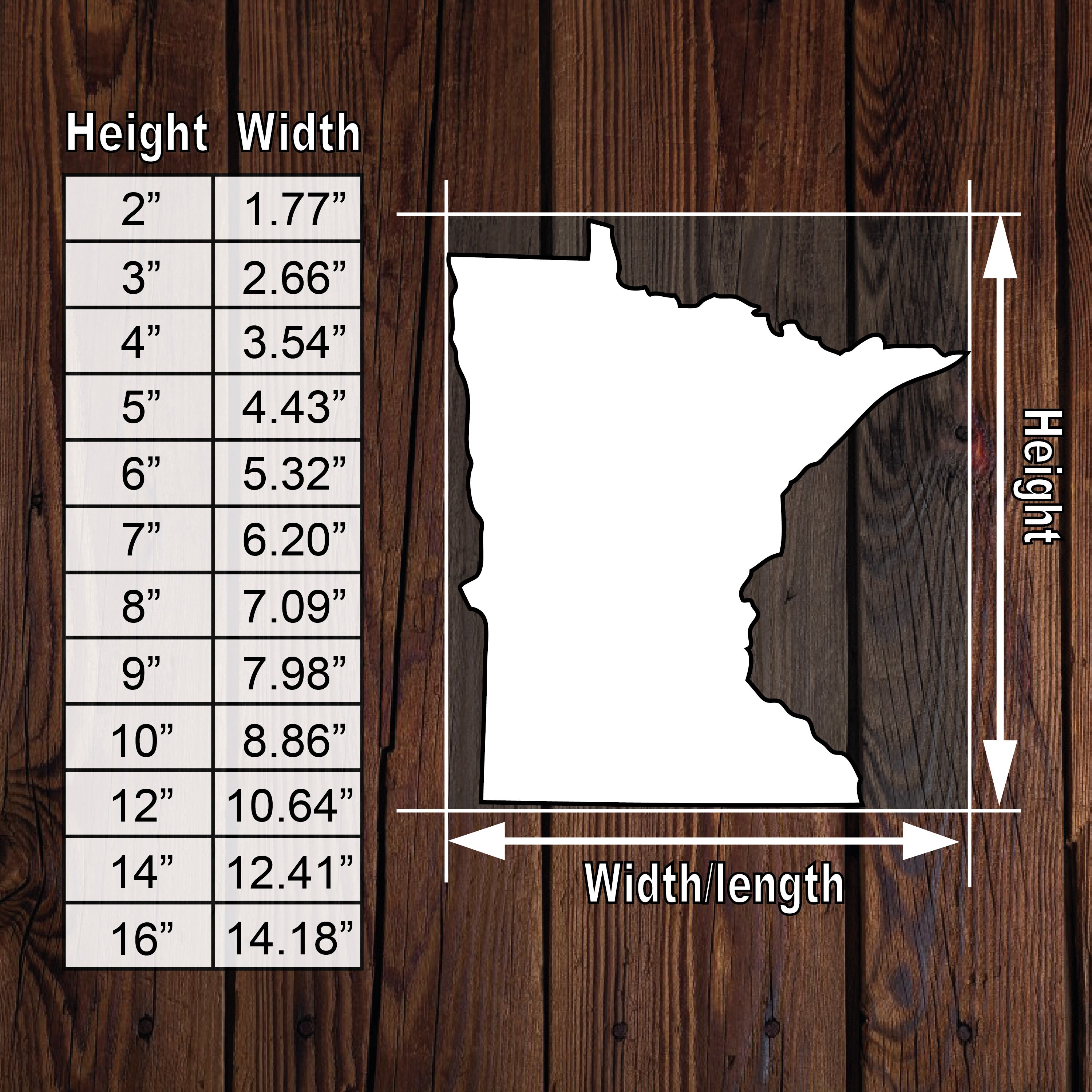 Minnesota State USA Unfinished Laser Cut Shape - Etsy