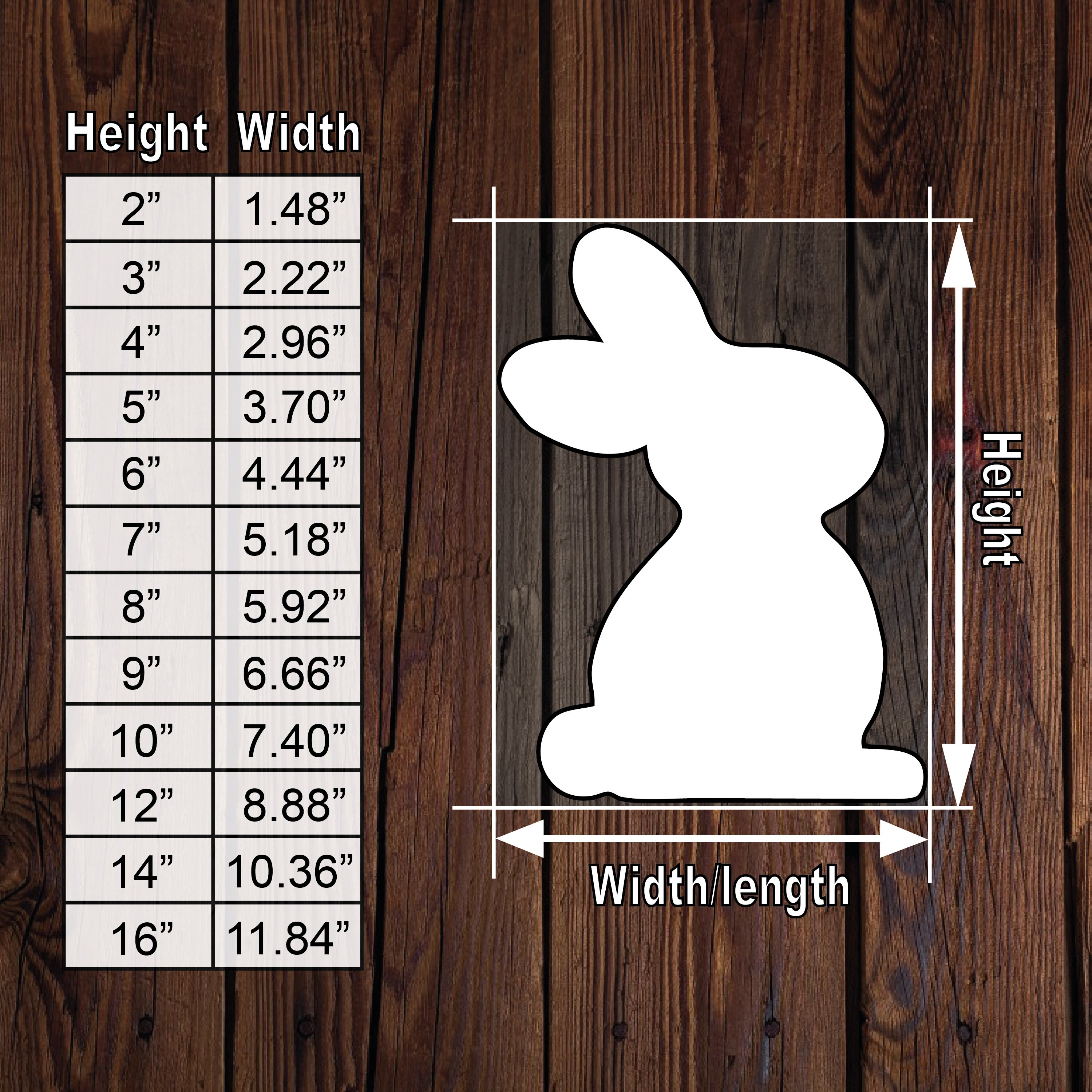 Bunny Rabbit Easter Unfinished Laser Cut Shape - Etsy