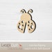 Ladybug - Unfinished Laser Cut Wood Shape - 1/8" Baltic Birch Plywood ...