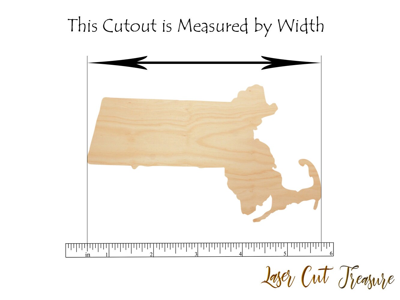 Massachusetts State USA Unfinished Laser Cut Shape - Etsy