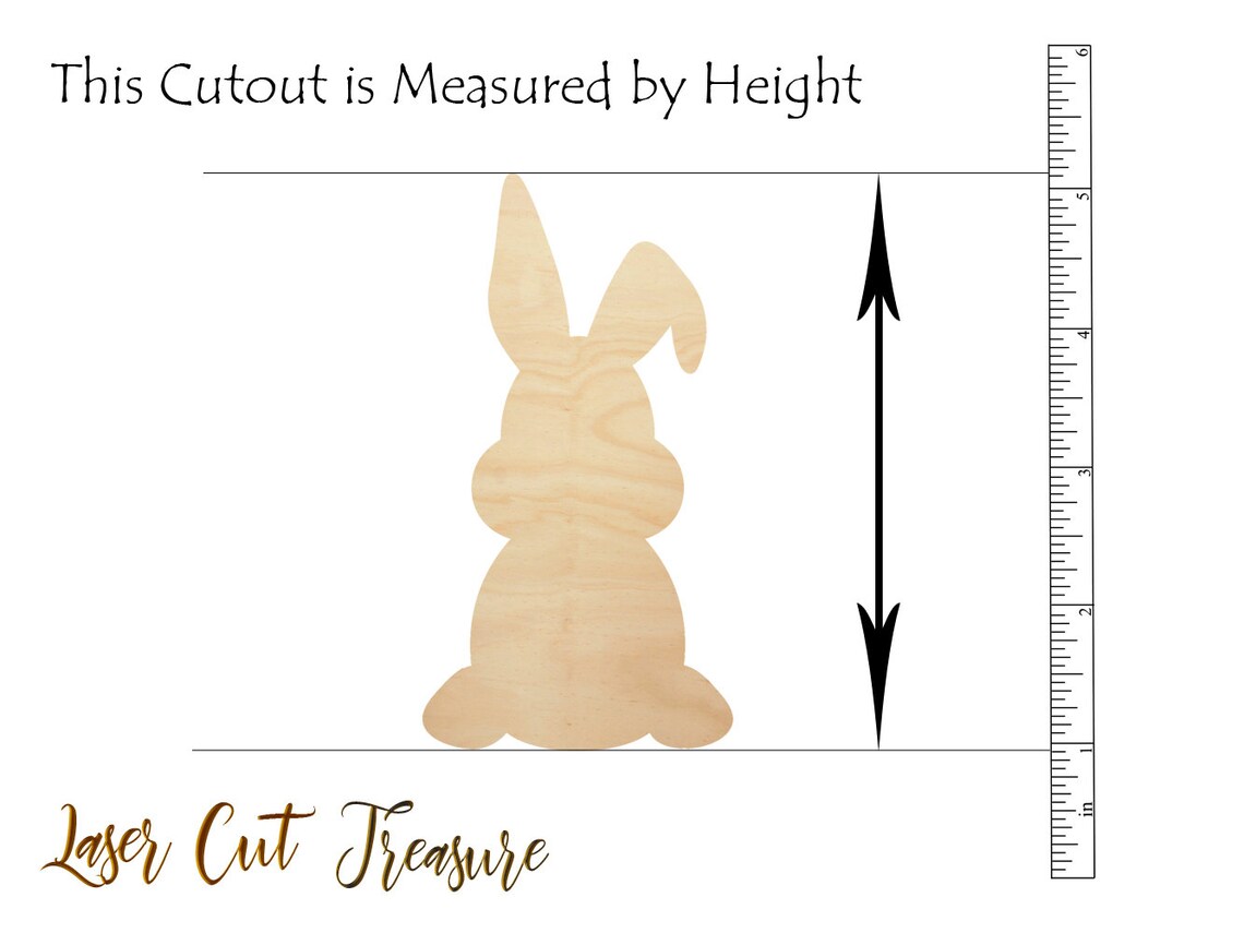 Bunny Rabbit Easter Unfinished Laser Cut Shape - Etsy