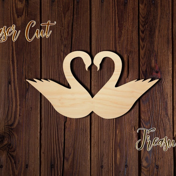 Wood Swans - Etsy