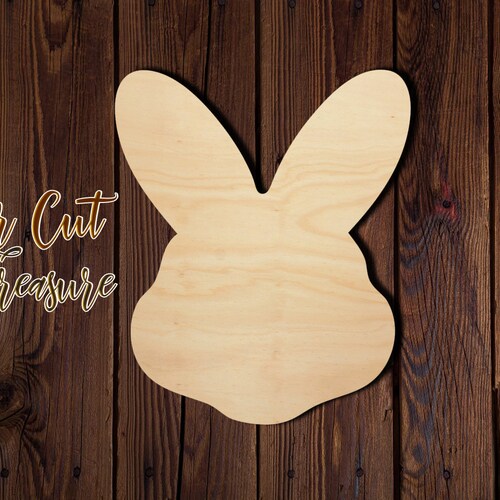 Bunny Rabbit Shape Unfinished MDF Wood Cut Outs Easter Decor - Etsy
