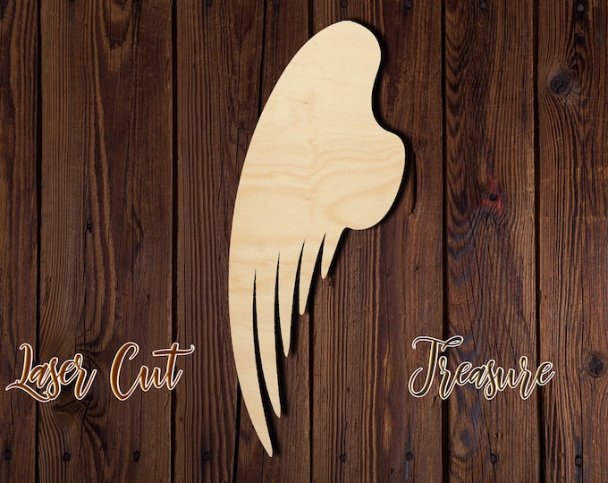 Angel Wing Shape, Angel Wing Cutout, Feathered Wing Shape, Wooden Wing ...