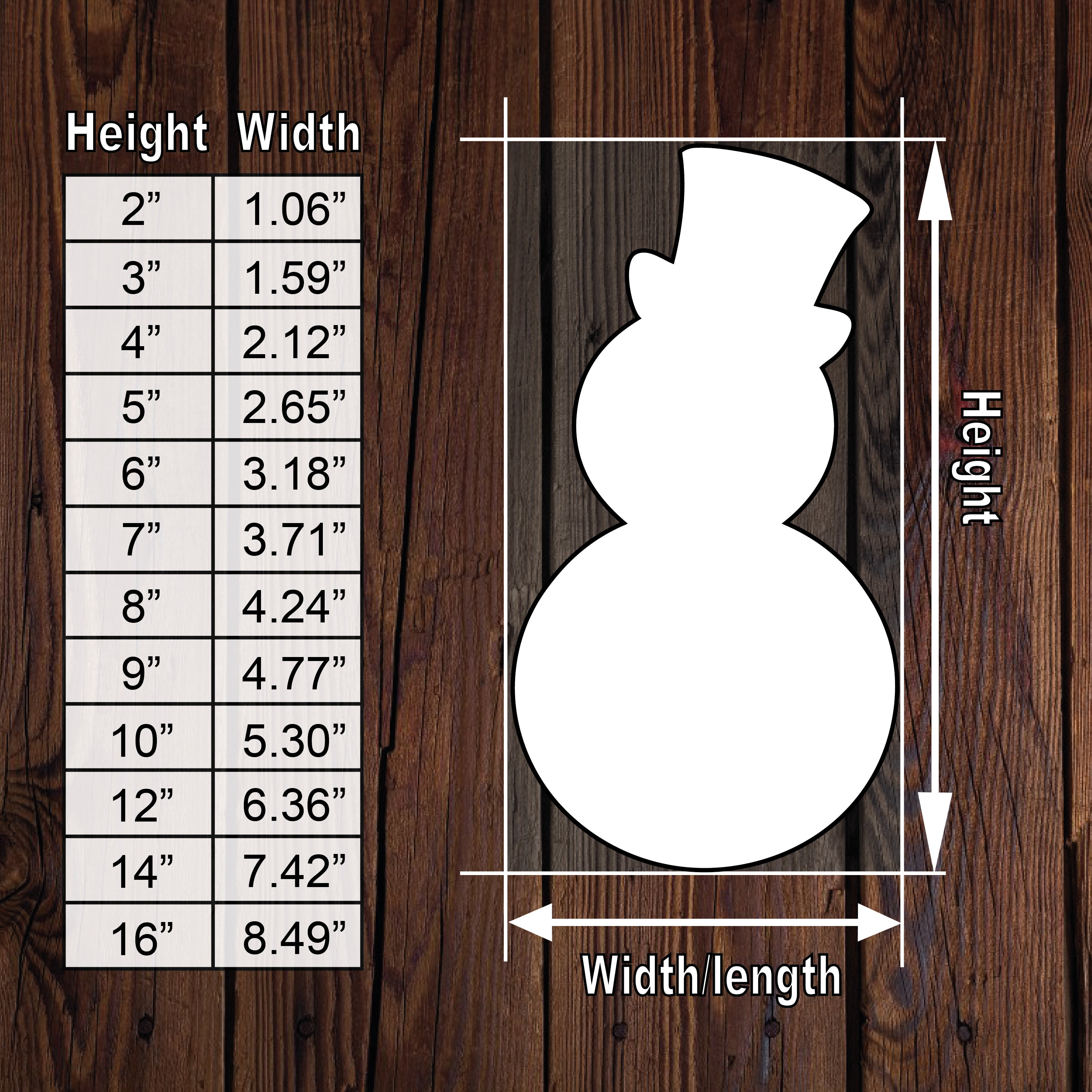 Snowman Christmas Unfinished Laser Cut Shape - Etsy