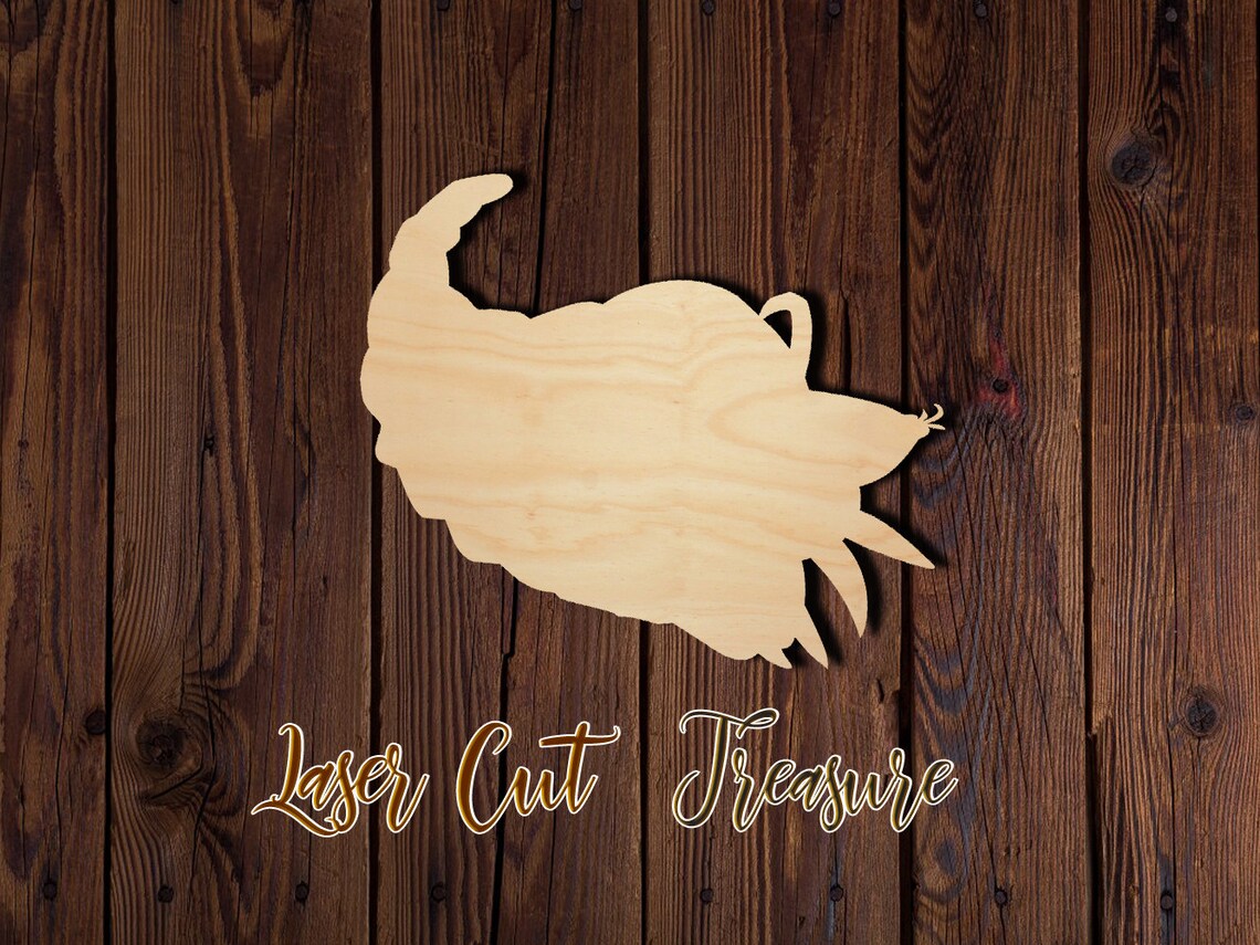 Cornucopia - Unfinished Laser Cut Wood Shape - 1/8" Baltic Birch ...