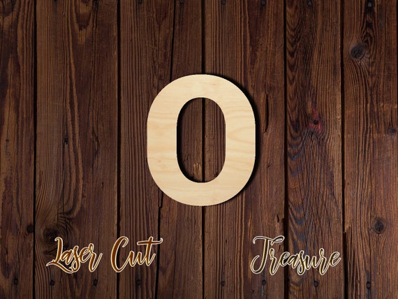 O Letter Unfinished Laser Cut Shape | Etsy