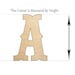 Western Letters A-Z - Unfinished Laser Cut Wood Shape - 1/8" Baltic ...