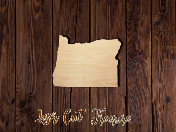 Oregon State USA Unfinished Laser Cut Shape | Etsy