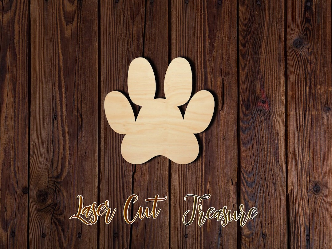Cat Paw Unfinished Laser Cut Shape - Etsy