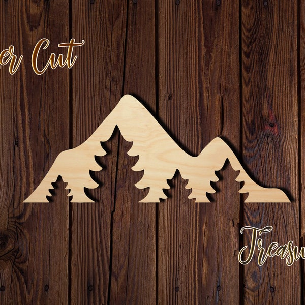 Mountain Cut Out - Etsy