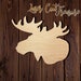 Moose Head - Unfinished Laser Cut Wood Shape - 1/8" Baltic Birch ...