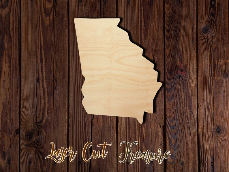 Georgia State USA Unfinished Laser Cut Shape - Etsy