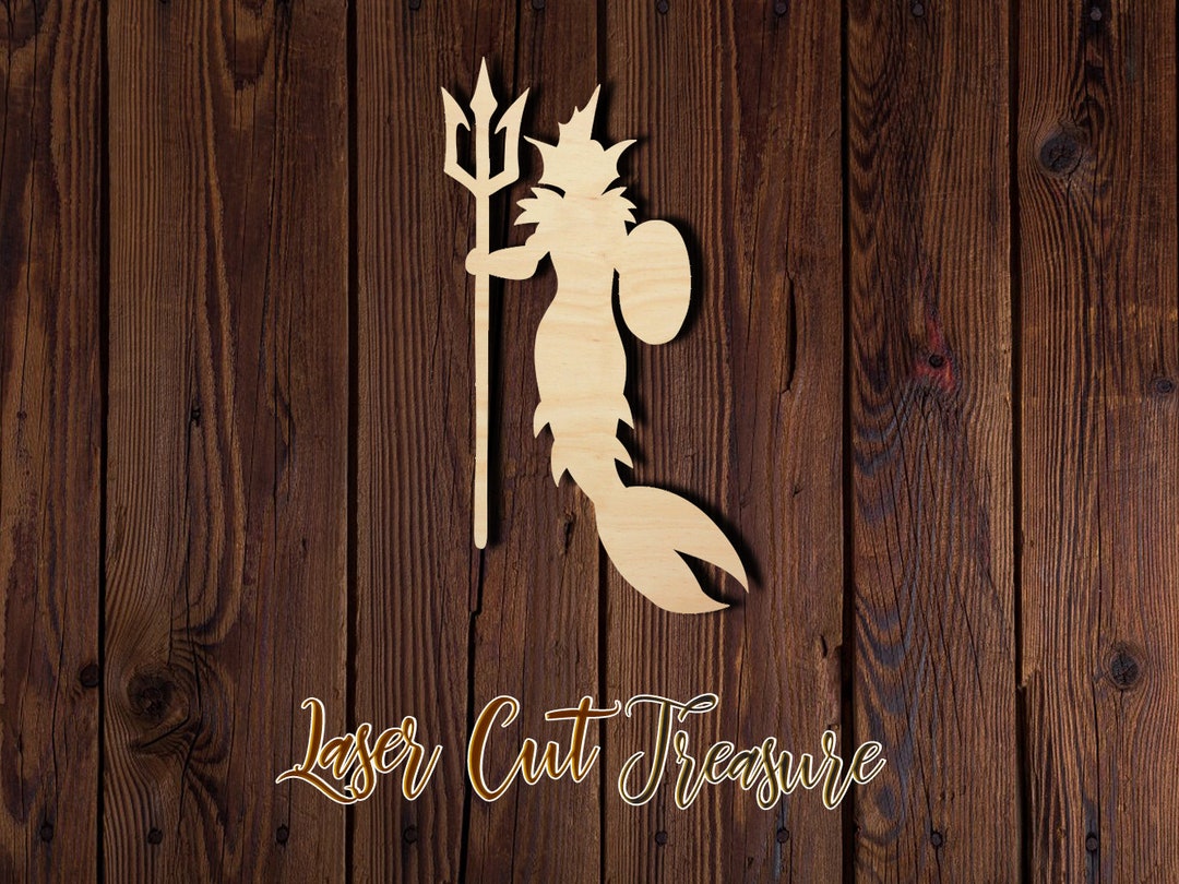 Merman Unfinished Laser Cut Shape - Etsy