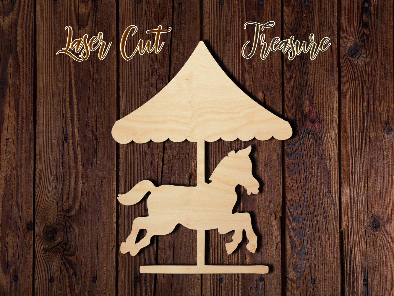 Carousel Horse Unfinished Laser Cut Shape | Etsy