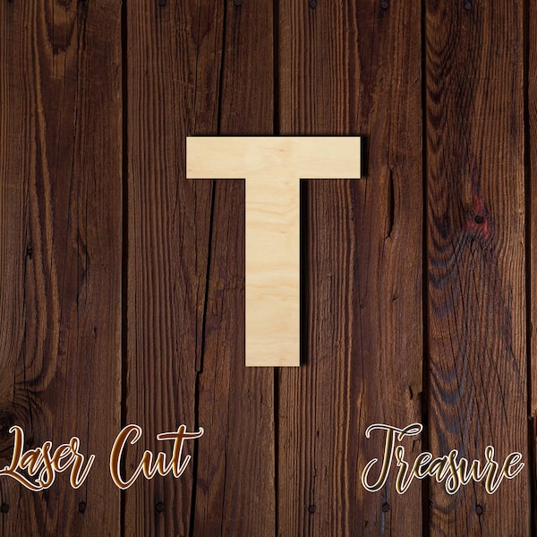 Wooden Letter T - Etsy