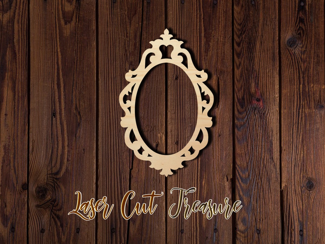 Fancy Frame - Unfinished Laser Cut Wood Shape - 1/8" Baltic Birch ...