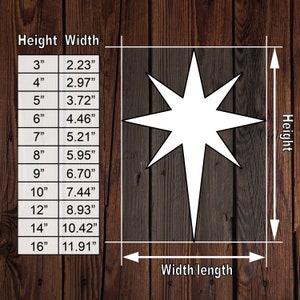 Bethlehem Star - Christmas - Unfinished Laser Cut Wood Shape - 1/8 ...