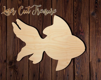 Fish Laser Cut Out Unfinished Wood Shape Craft Supply FSH43 - Etsy