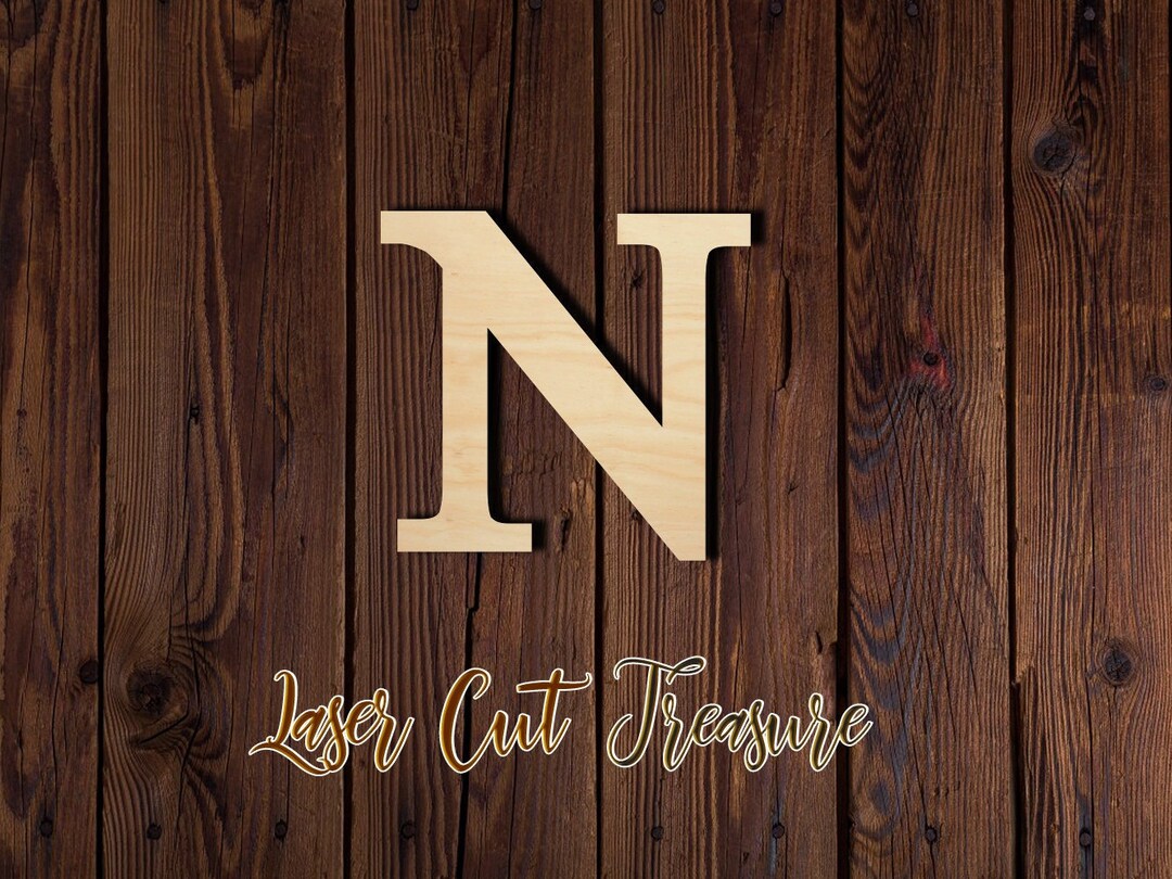 Nu - Greek Letter - Unfinished Laser Cut Wood Shape - 1/8" Baltic Birch ...