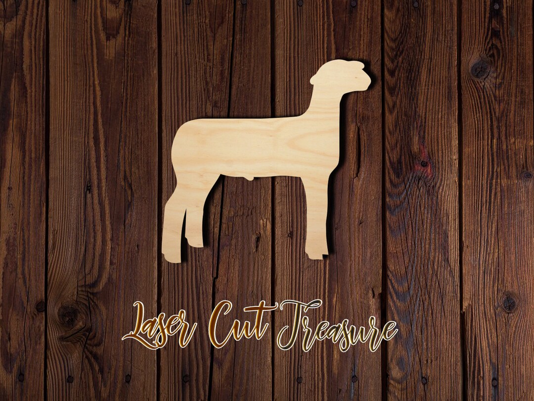 Sheep - Unfinished Laser Cut Wood Shape - 1/8" Baltic Birch Plywood ...
