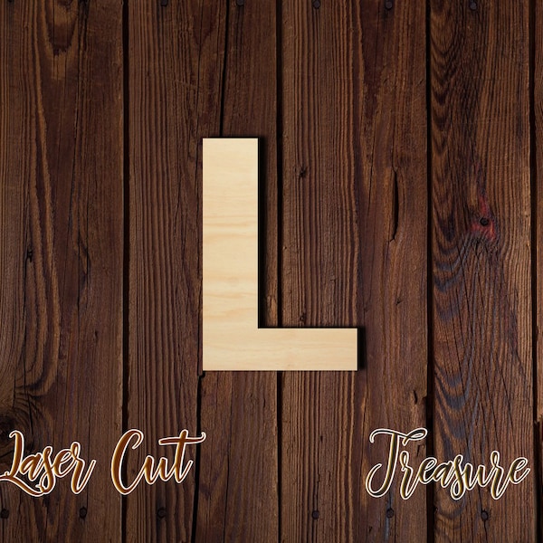 Wooden Letter L - Etsy