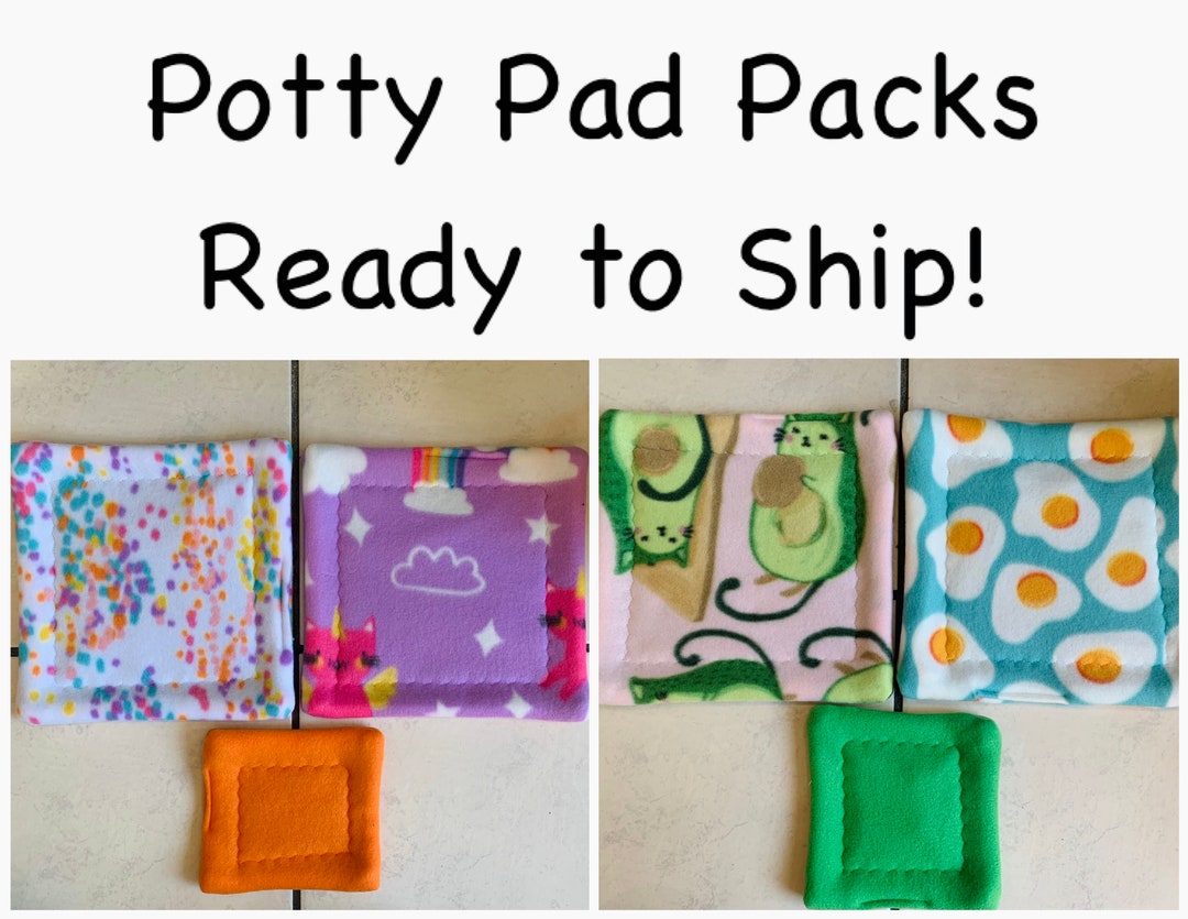Potty Pad/drip Pad Pack Ready to Ship! Set of 3 - Etsy