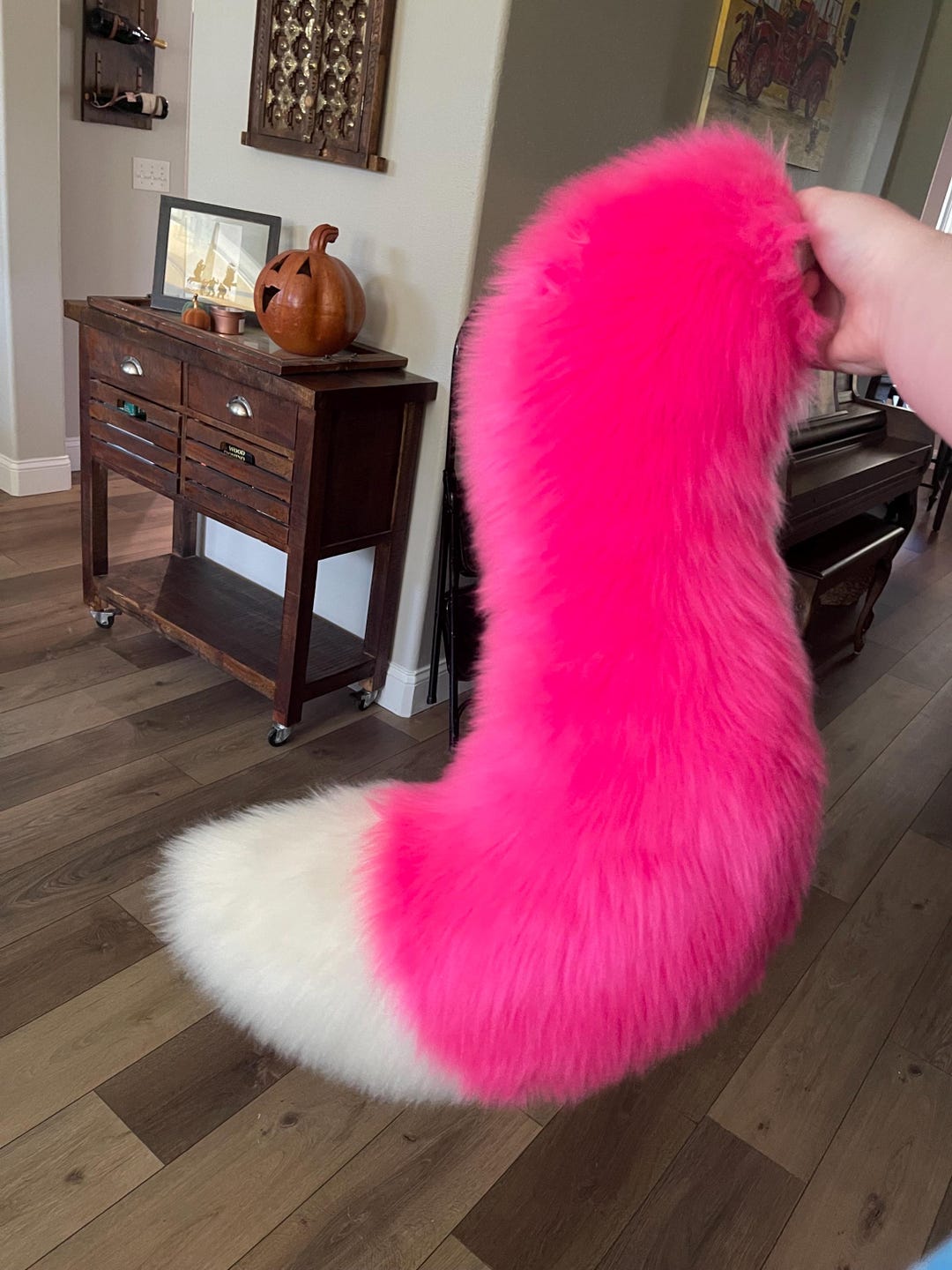 Hot Pink Fursuit Fox Tail - Etsy
