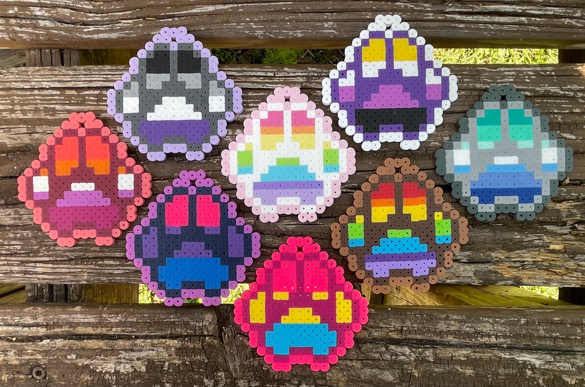 Mini Pride Perler Bead Paws - Etsy