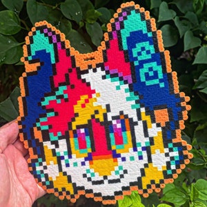 Custom Fursona Perler Badges! - Etsy