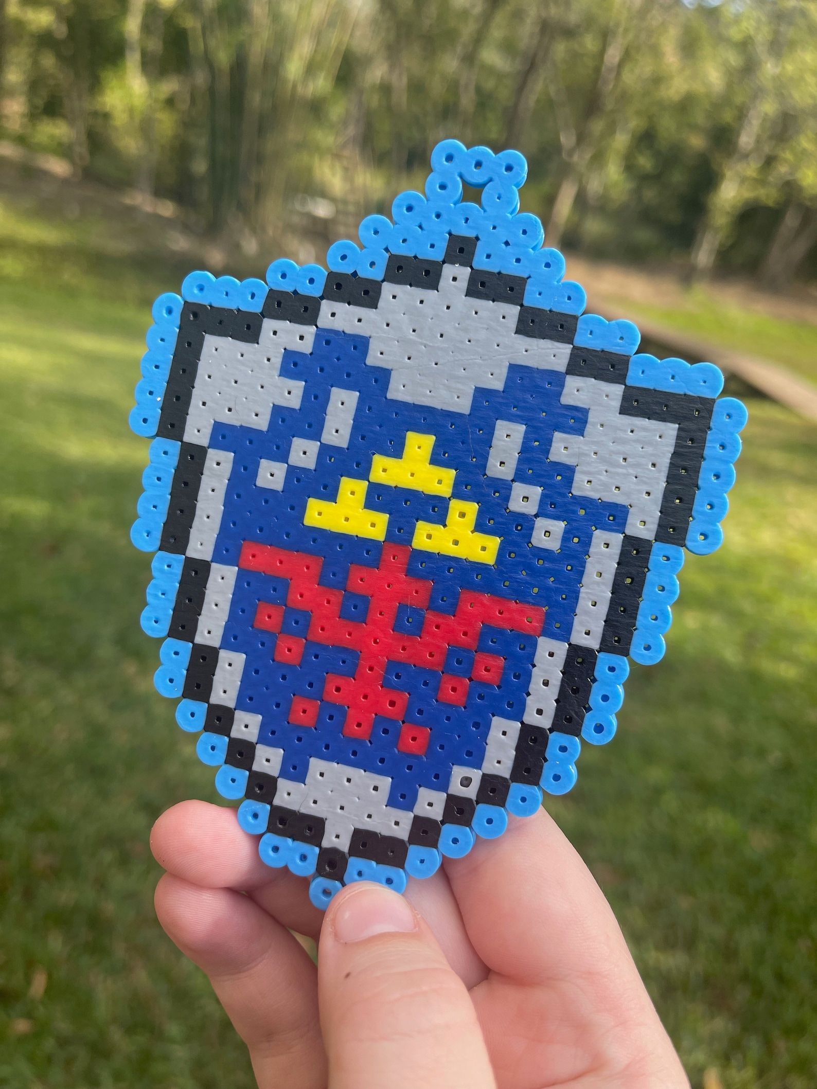 Legend of Zelda Perler Bead Shield - Etsy