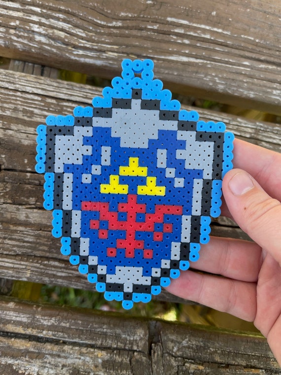 Legend of Zelda Perler Bead Shield - Etsy