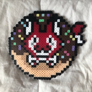 Custom Fursona Perler Bead Doughnut Badge - Etsy