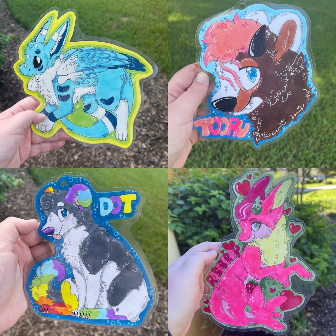 Custom Fursona Badges - Etsy