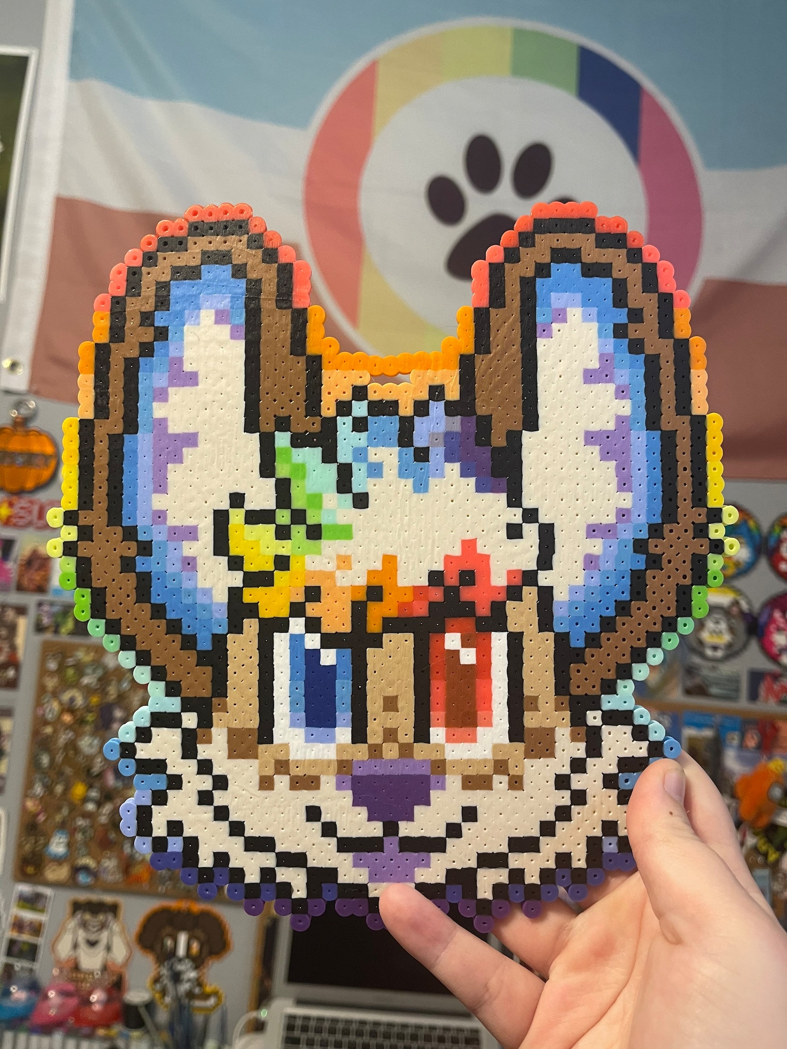 Custom Fursona Perler Badges - Etsy