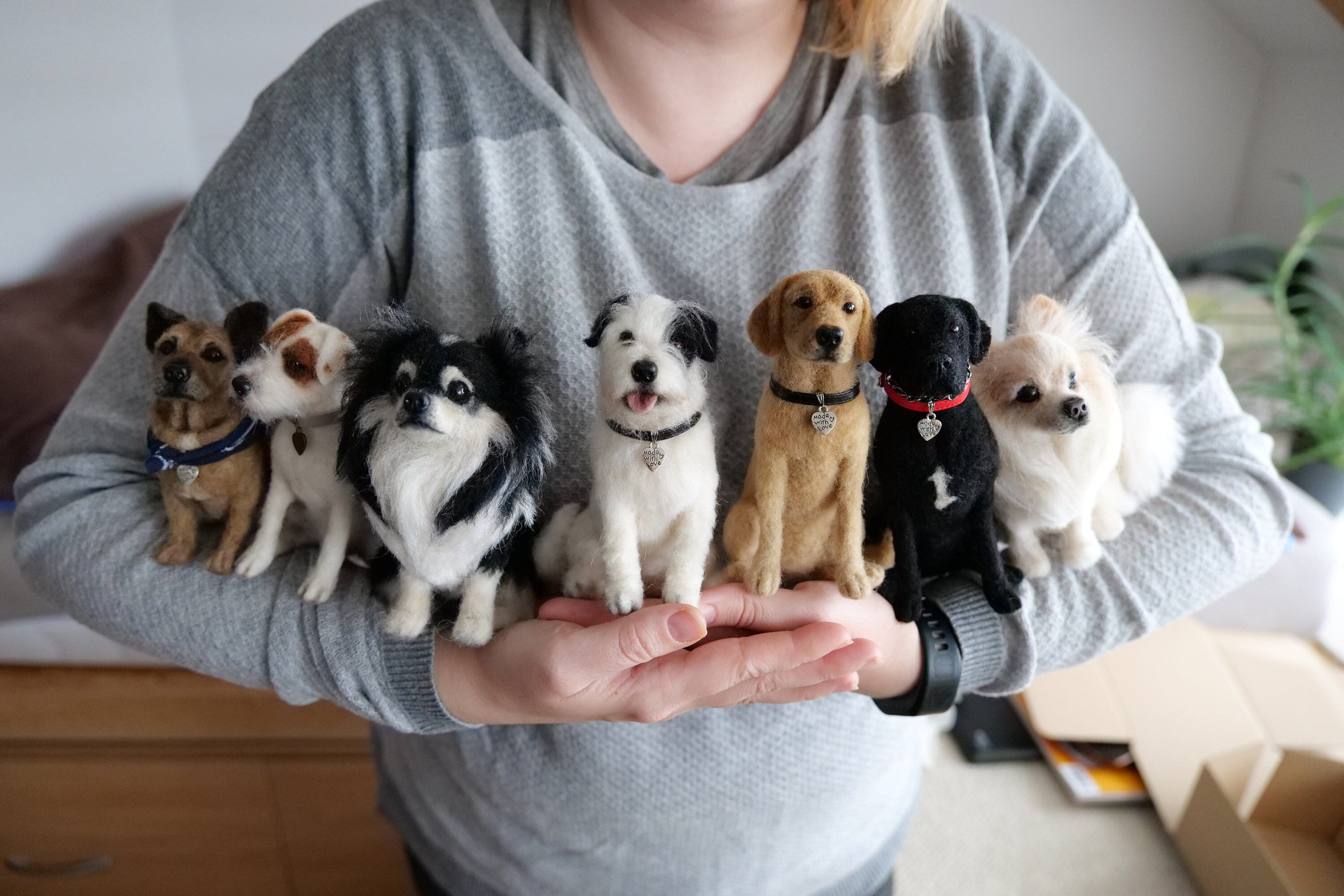 Made to Order - Realistic Replica, Dog Portrait, Needle Felting Animal ...