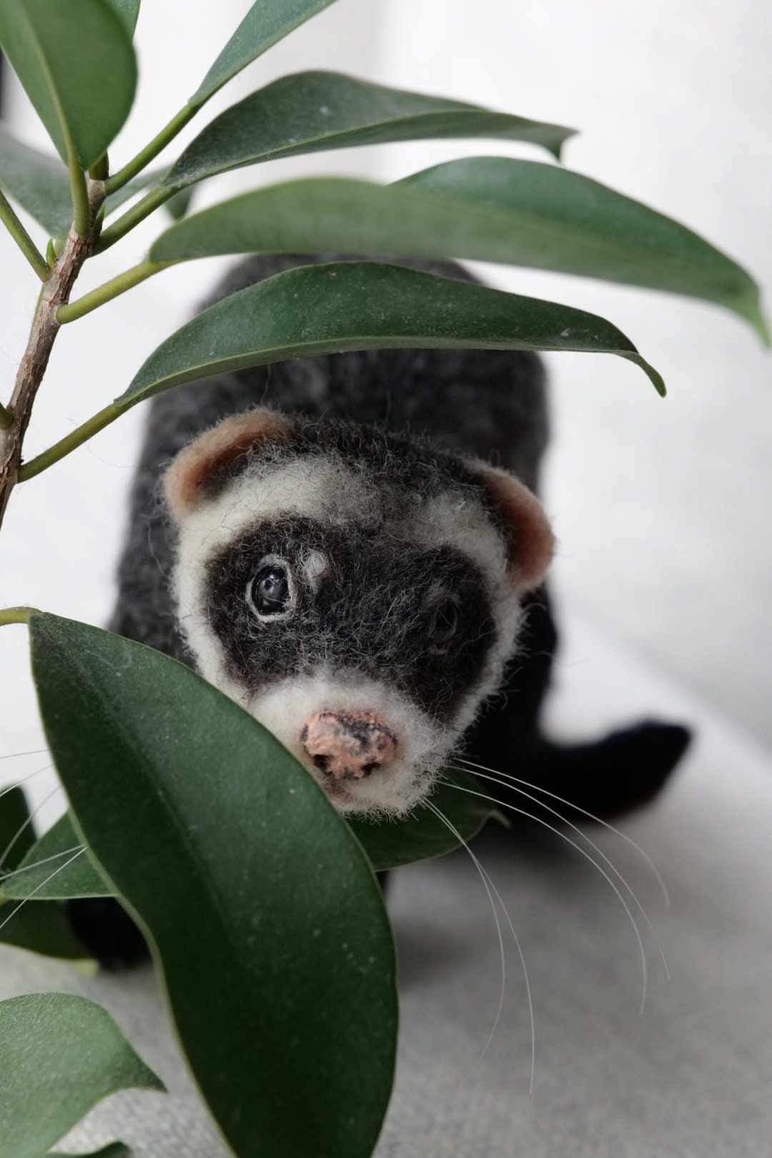 MADE TO ORDER! Realistic Replica, Ferret Portrait, Needle Felted ...