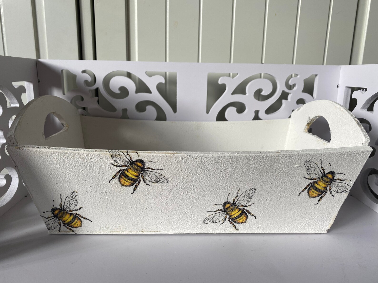 Hand decorated Bee box | Etsy