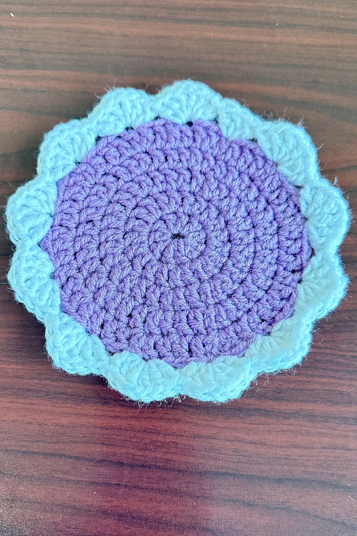 Festive Crochet Round Trivet, Set of Three, Ready to Ship Crocheted Hot ...