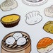 Dim Sum Sticker Sheets, Chinese Food Stickers, Kawaii Food Stickers (38 ...