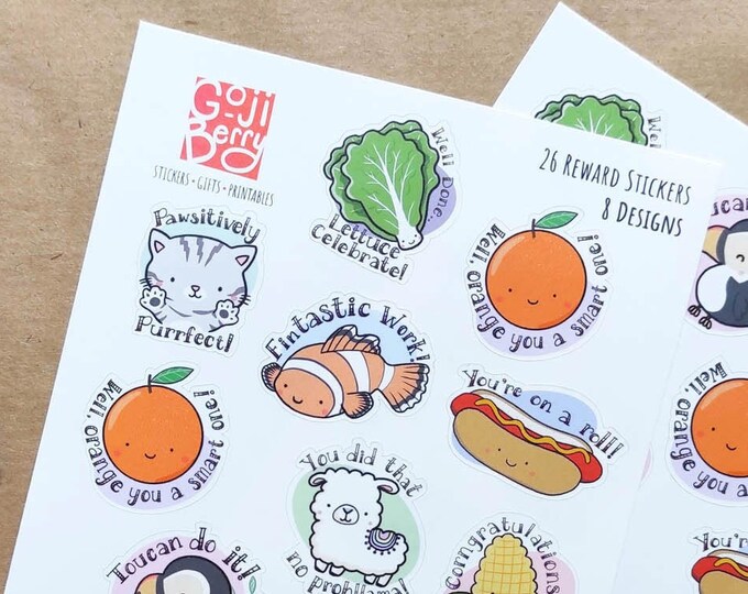Punny Teacher Sticker Sheets, Reward Stickers No.2, Stickers for ...