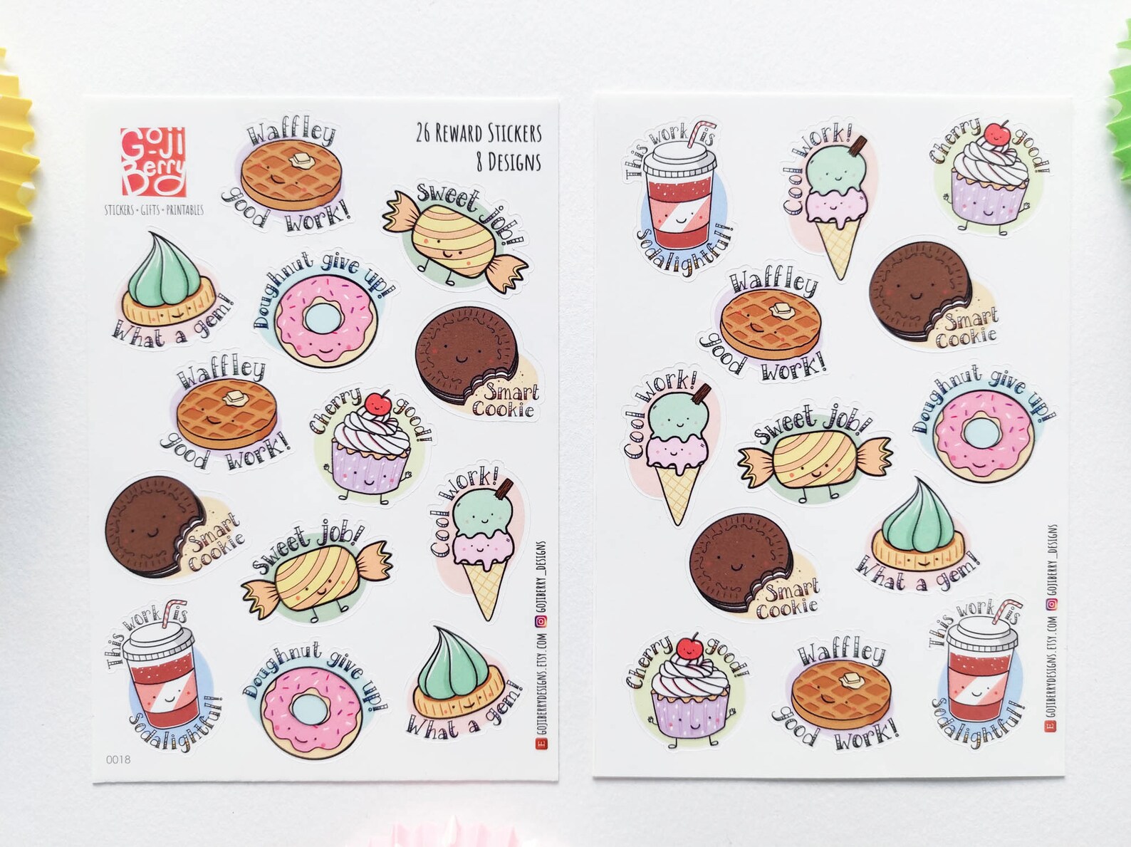 Teacher Stickers Candy Theme Reward Stickers No.4 Sweet | Etsy UK