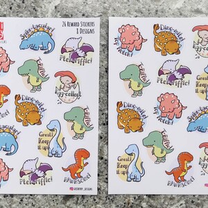 Dinosaur Reward Teacher Stickers, Jurassic Theme, Reward Stickers No.7 ...