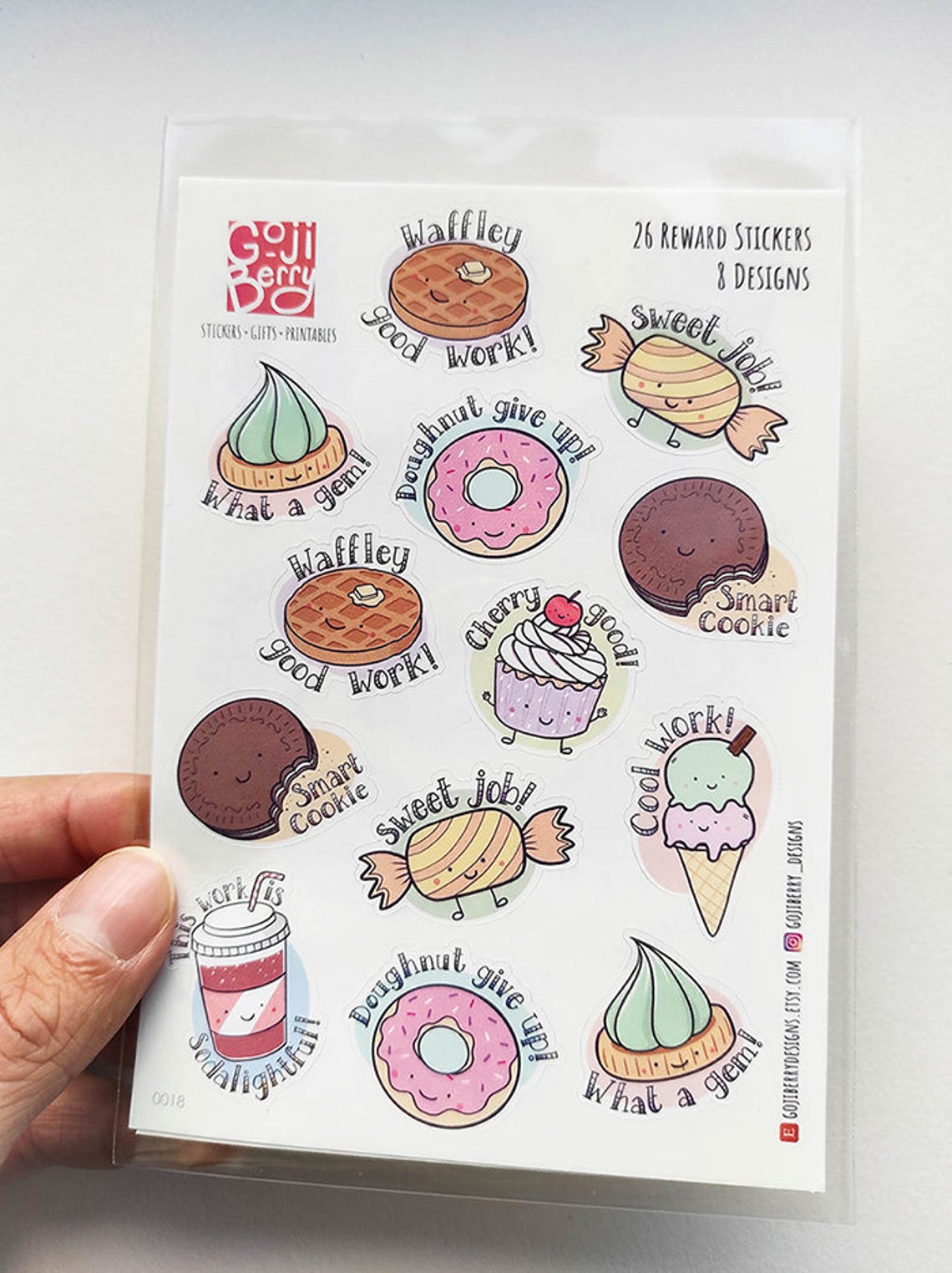 Teacher Stickers Candy Theme Reward Stickers No.4 Sweet | Etsy UK